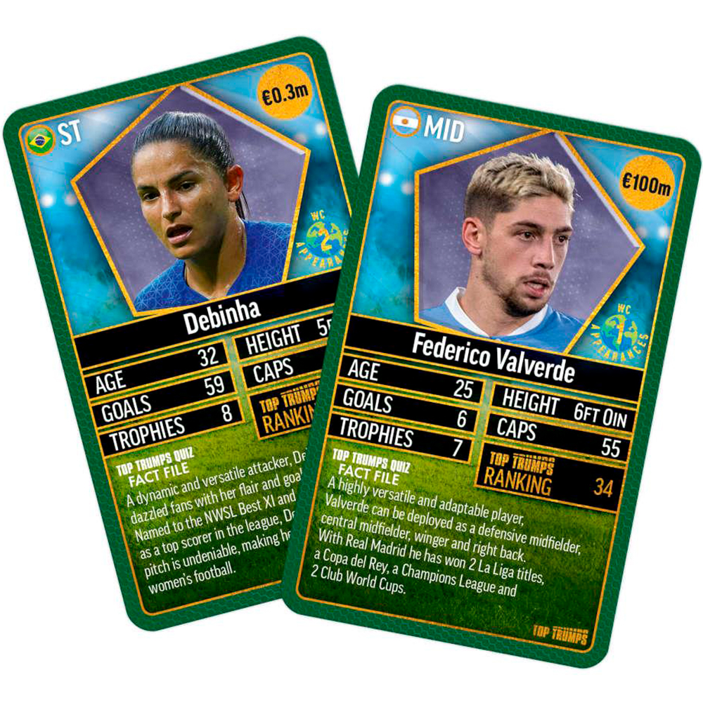 World Football Stars Top 200 - Pack 5 Top Trumps Card Game