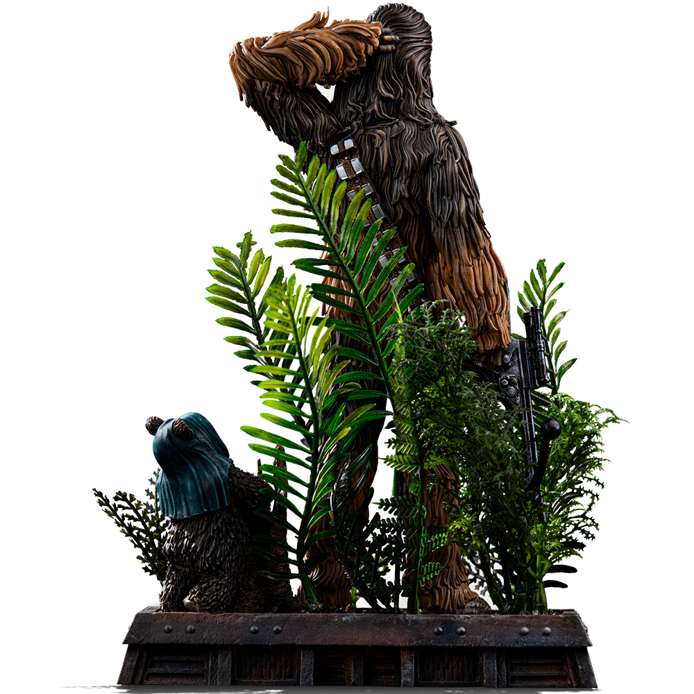 Iron Studios Star Wars Episode Vi - Chewbacca And Tokkat Statue Art ...