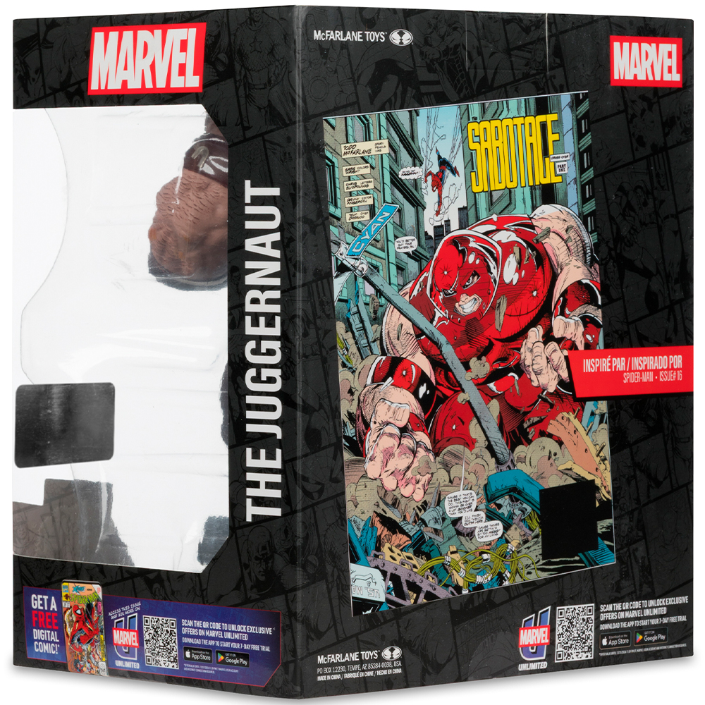 Marvel The Juggernaut 1:10th Scale Collectible with Scene (SPIDER-MAN #16) Original Artwork ...