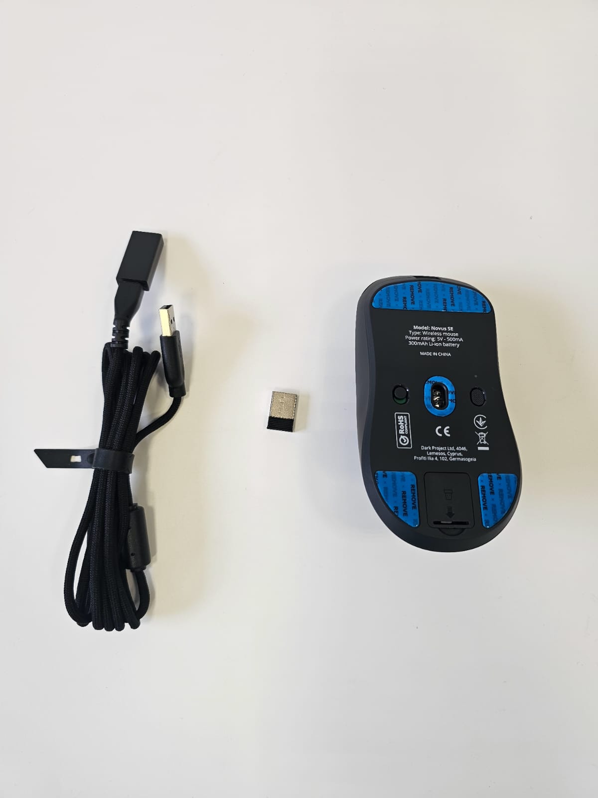OUTLET Dark Project Novus SE Wireless Mouse, Black