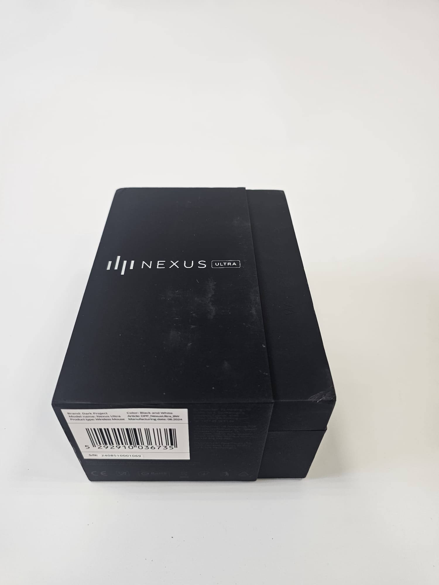 OUTLET Dark Project Nexus Ultra Wireless Gaming Mouse, Black/White